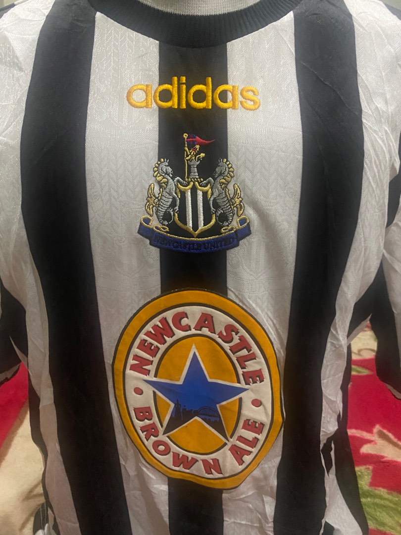Vintage Adidas Newcastle United 1997-1998 Home Football Jersey Shirt ...