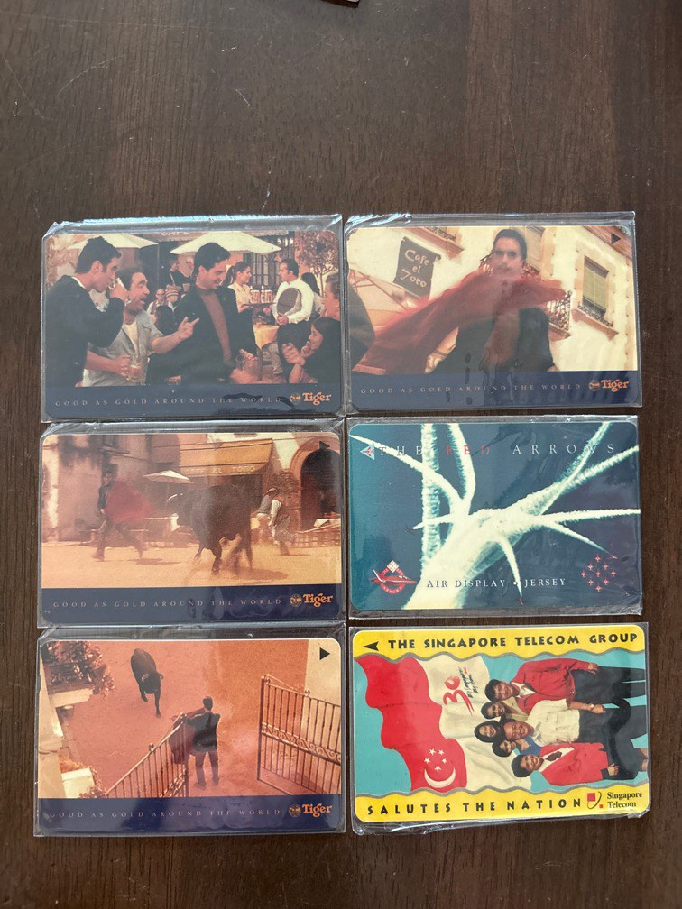 Vintage Singapore Telecom Phone Cards, Hobbies & Toys, Memorabilia ...