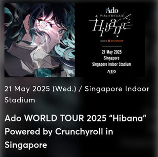 Affordable "ado ticket" For Sale | Carousell Singapore