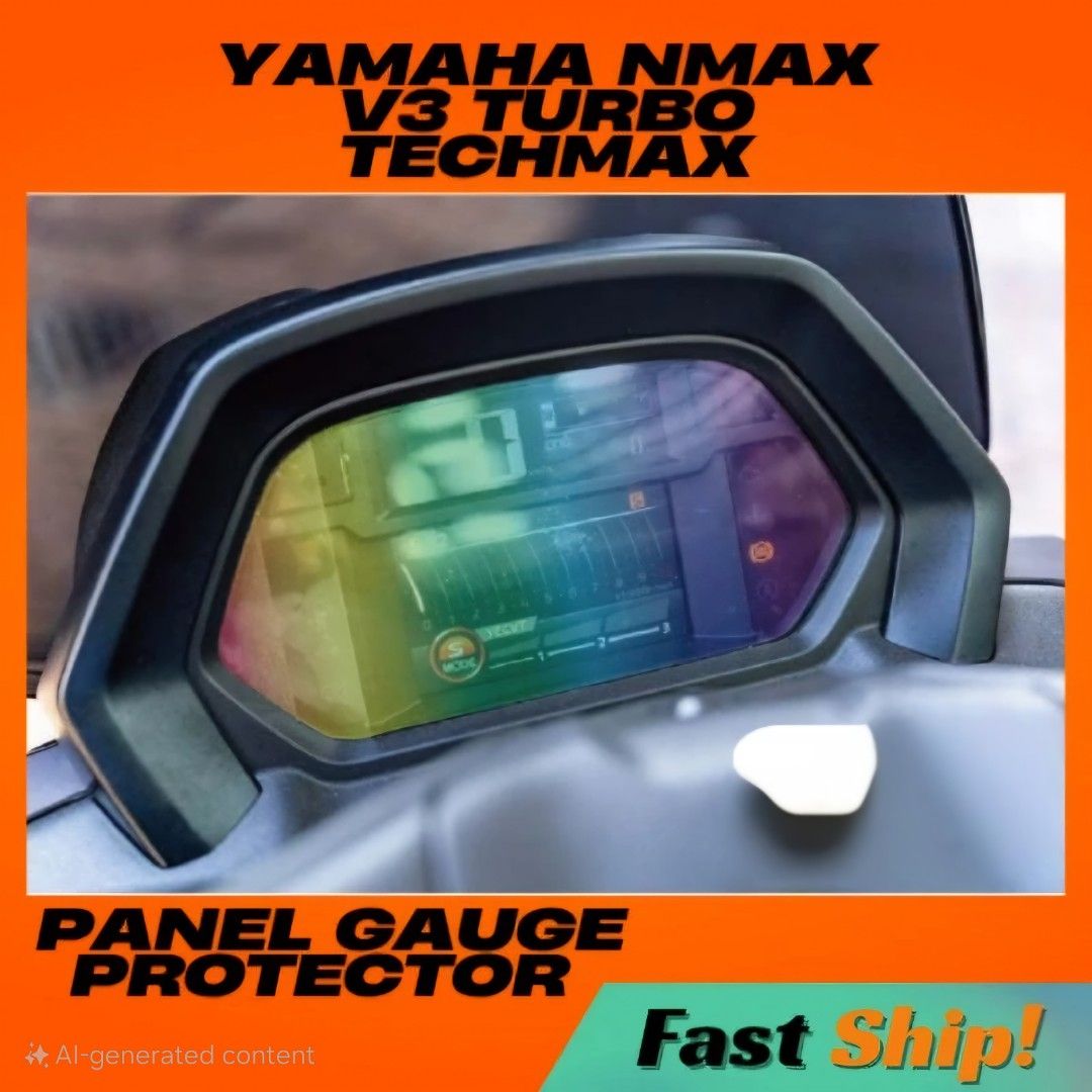 YAMAHA NMAX V3 TURBO TECHMAX PANEL GAUGE PROTECTOR, Motorbikes ...