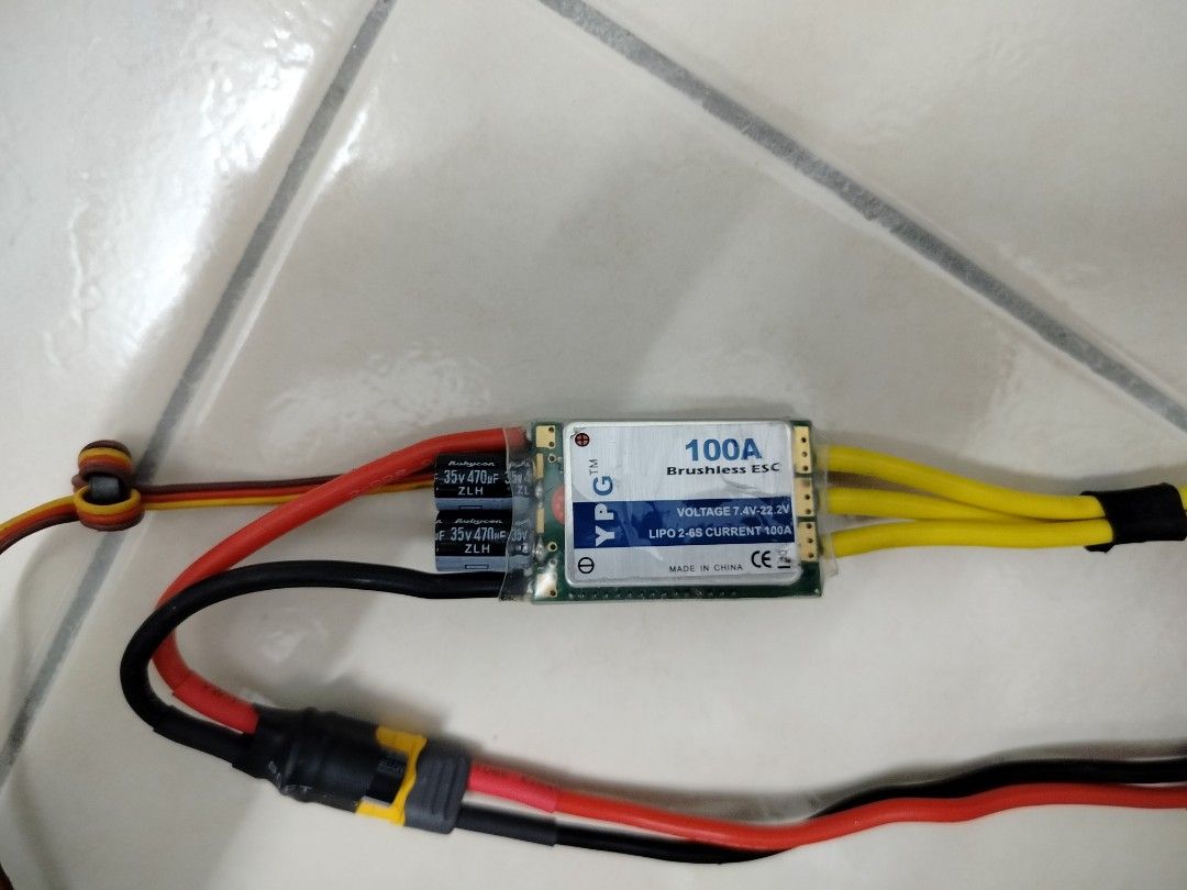 YPG 100a esc Dan brushless motor, Hobbies & Toys, Toys & Games on Carousell