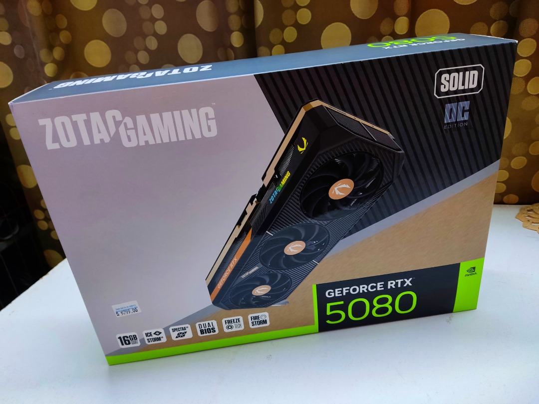 ZOTAC GAMING GeForce RTX 5080 SOLID OC | Full ROPs | GPU-Z Verified | 5 ...
