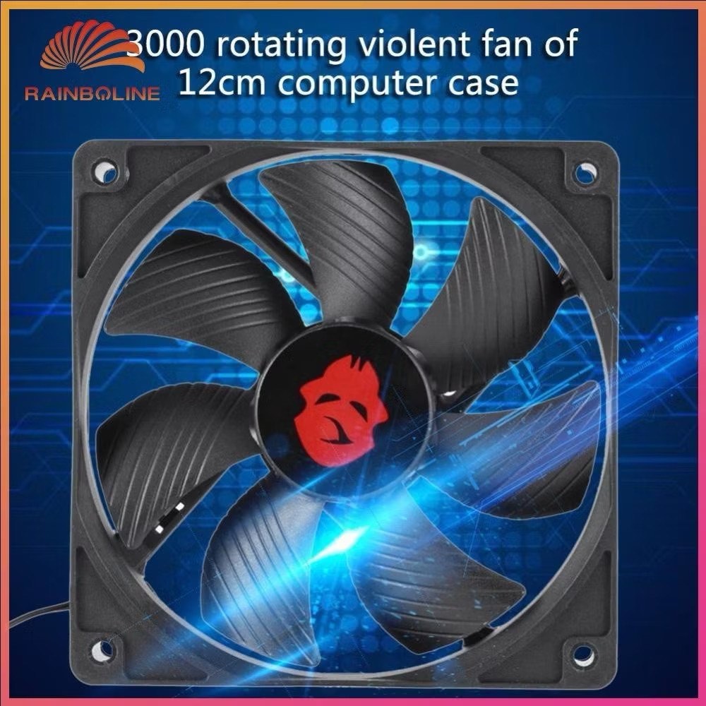 12cm 3000RPM Fan Cooling 12V Large Air Volume PC Case Radiator Cooler ...