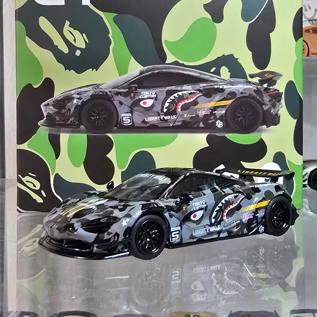 1/64 Mini GT McLaren 720s LBWK Bape Diecast Toy Car, Hobbies & Toys ...