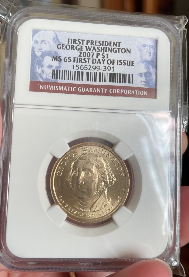 2007 USA first president $1 MS65 First day issue, Hobbies & Toys ...