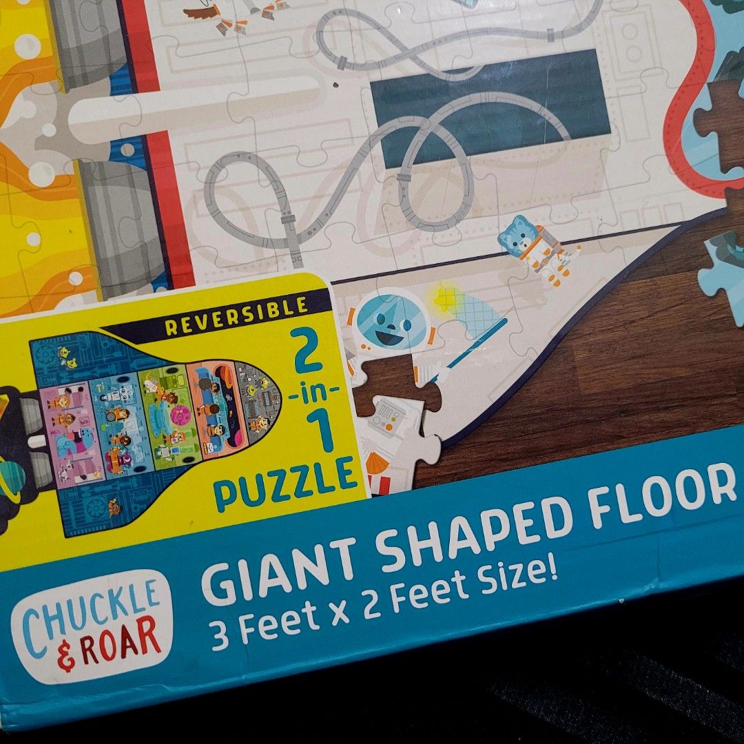 3 Feet Long GIANT shape Floor Jigsaw Puzzle,reversible chunky pieces ...