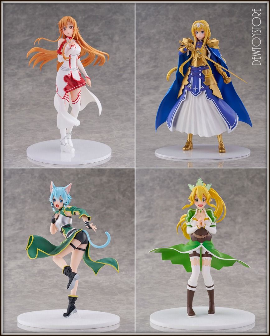 ⭐ [𝗣𝗿𝗲-𝗼𝗿𝗱𝗲𝗿] Cyberagent Statue Fixed Pose Figure - Sword Art Online Cantabile - Asuna / Alice ...