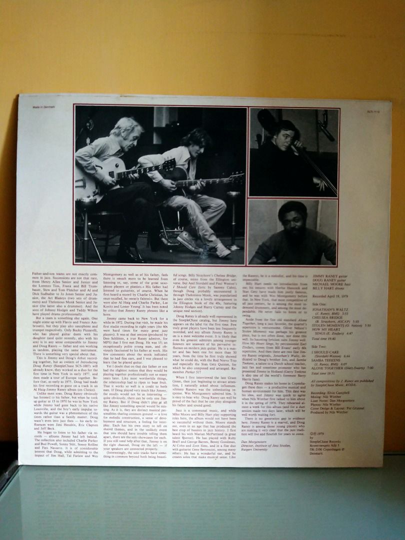 上陣不離父子兵 Jimmy Raney & Doug Raney ~ Stolen Moments LP Denmark 黑膠唱片 ...