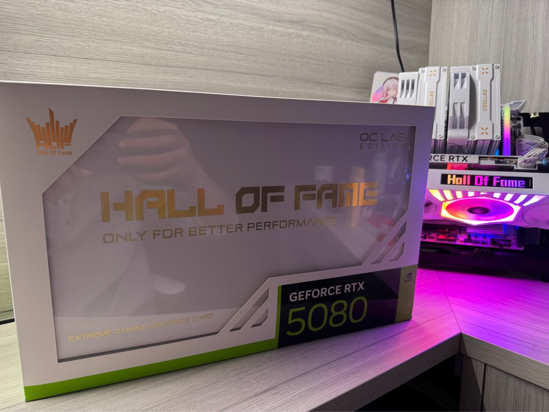 RTX 5080 HOF OC LAB Plus-X此型號係目前供電最好嘅5080 Rops冇缺失 跑分正常 國行有保, 電腦＆科技, 桌上 ...