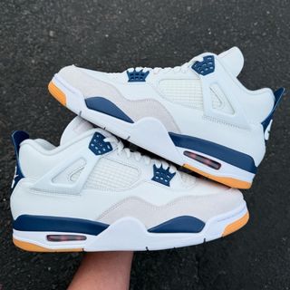 Air Jordan 4 x SB Navy Blue, Men's Fashion, Footwear, Sneakers on Carousell