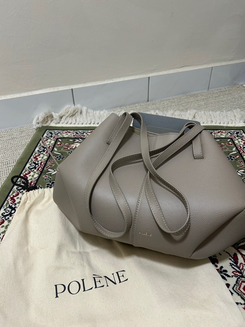 Authentic Polene Cyme Mini Taupe, Luxury, Bags & Wallets on Carousell