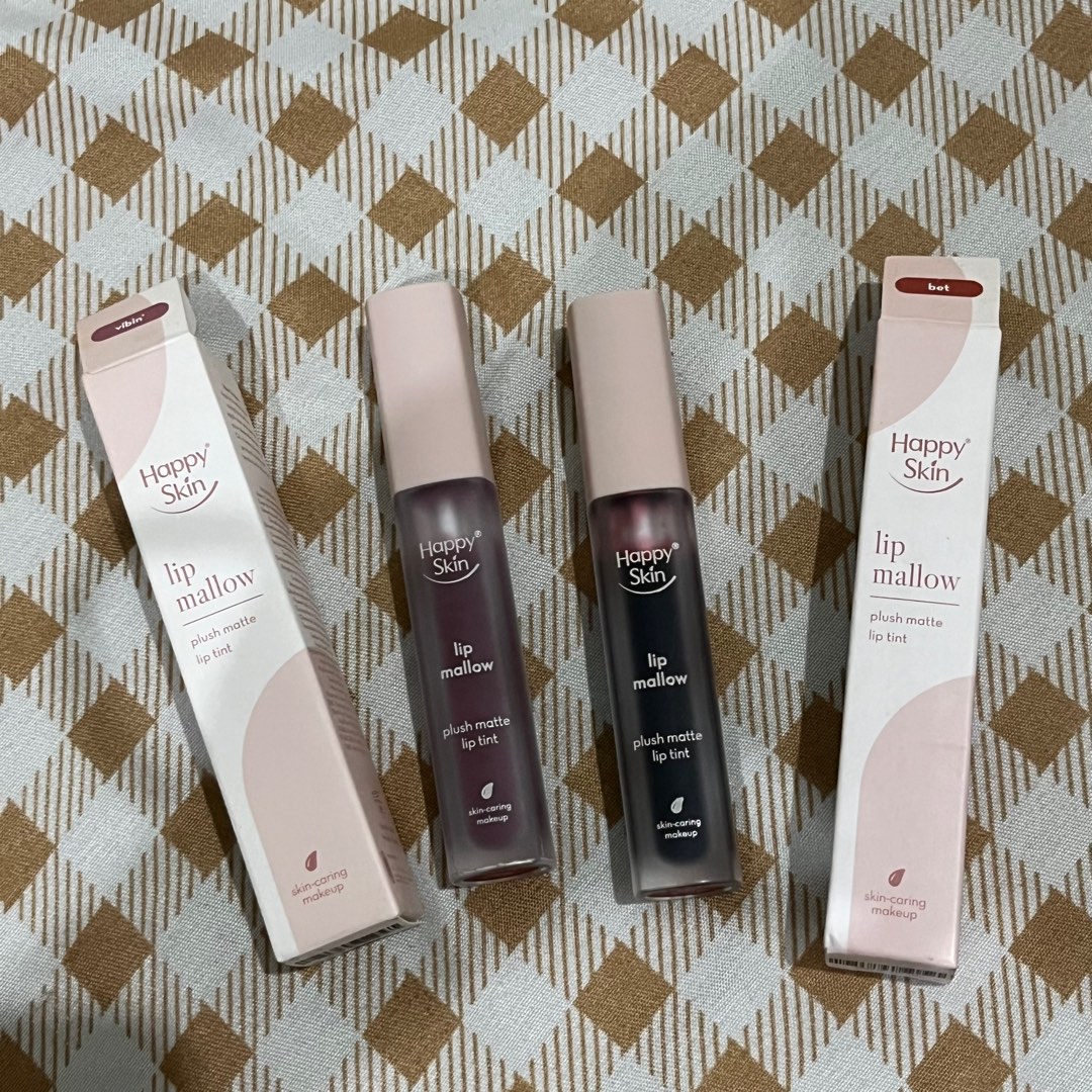 B1T1 Happy Skin Lip Mallow Plush Matte Lip Tint, Beauty & Personal Care, Face, Makeup on Carousell