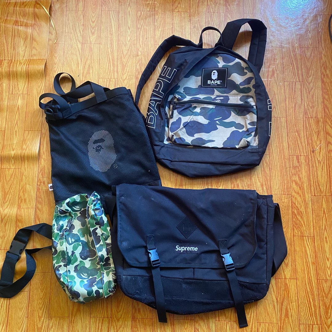 Bape/Supreme, Men's Fashion, Bags, Backpacks on Carousell