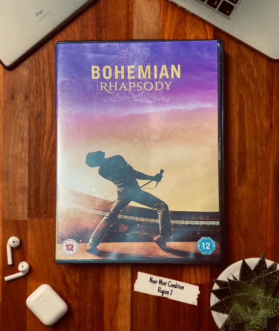 Bohemian Rhapsody DVD Movie Original DVDs Queen Biopic Movies, Hobbies ...