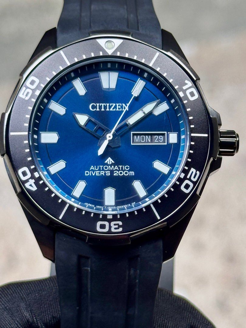 Brand New Citizen ProMaster Titanium Case Blue Dial Automatic Divers ...