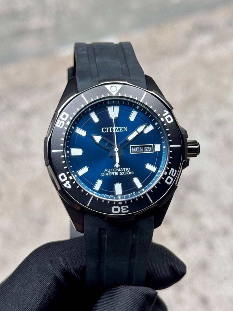 Brand New Citizen ProMaster Titanium Case Blue Dial Automatic Divers ...