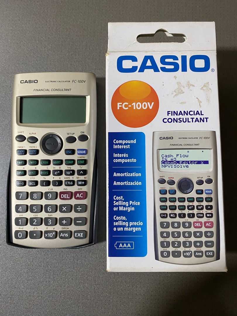 Casio FC100V Financial Calculator, Computers & Tech, Office & Business ...