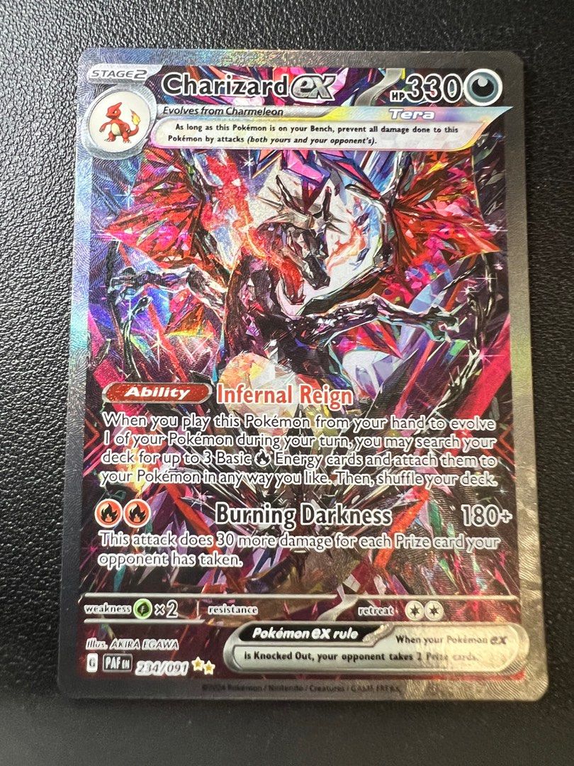 Charizard ex 234/091 Pokemon Paldean Fates Special Illustration Rare ...