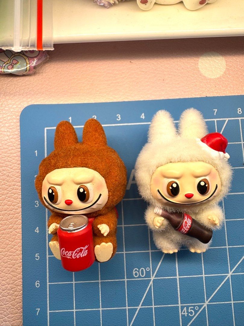 Coca cola Labubu mini figurine, Hobbies & Toys, Toys & Games on Carousell