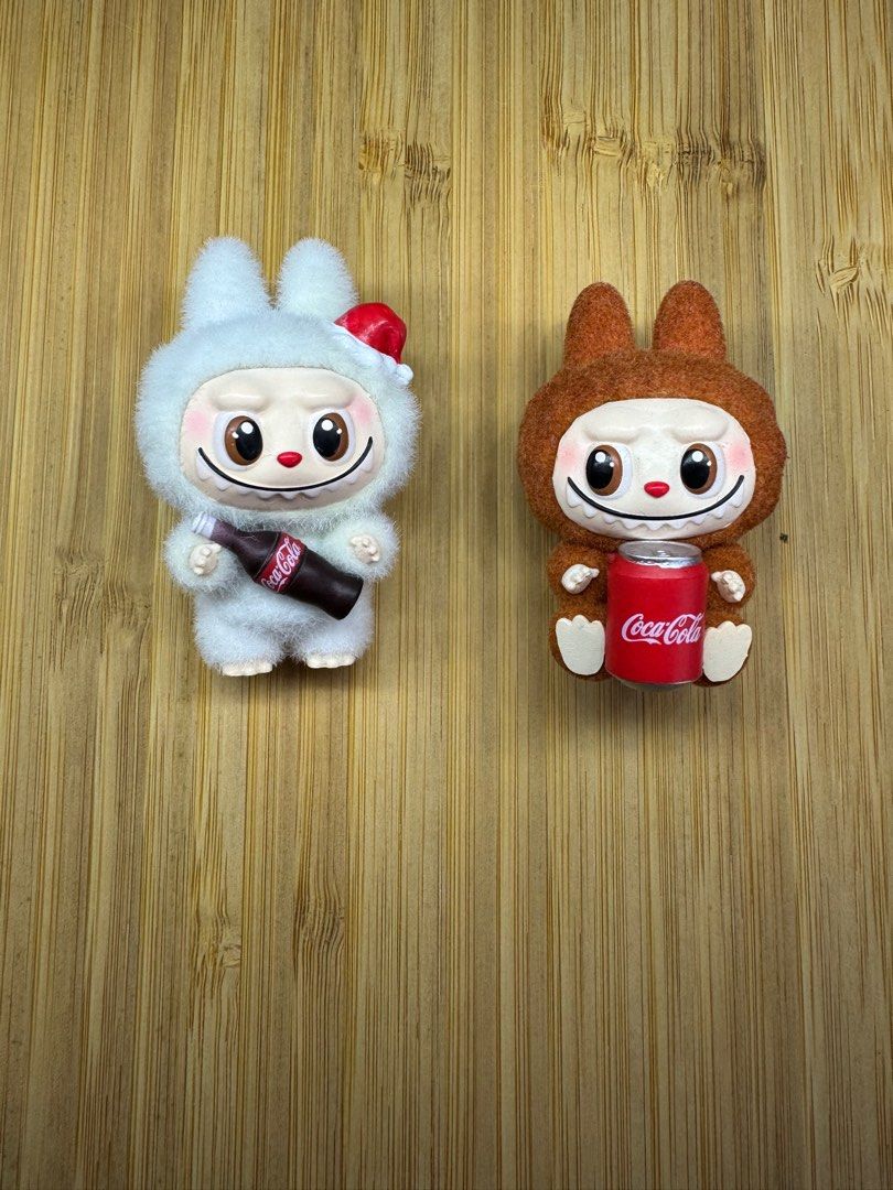 Coca cola Labubu mini figurine, Hobbies & Toys, Toys & Games on Carousell