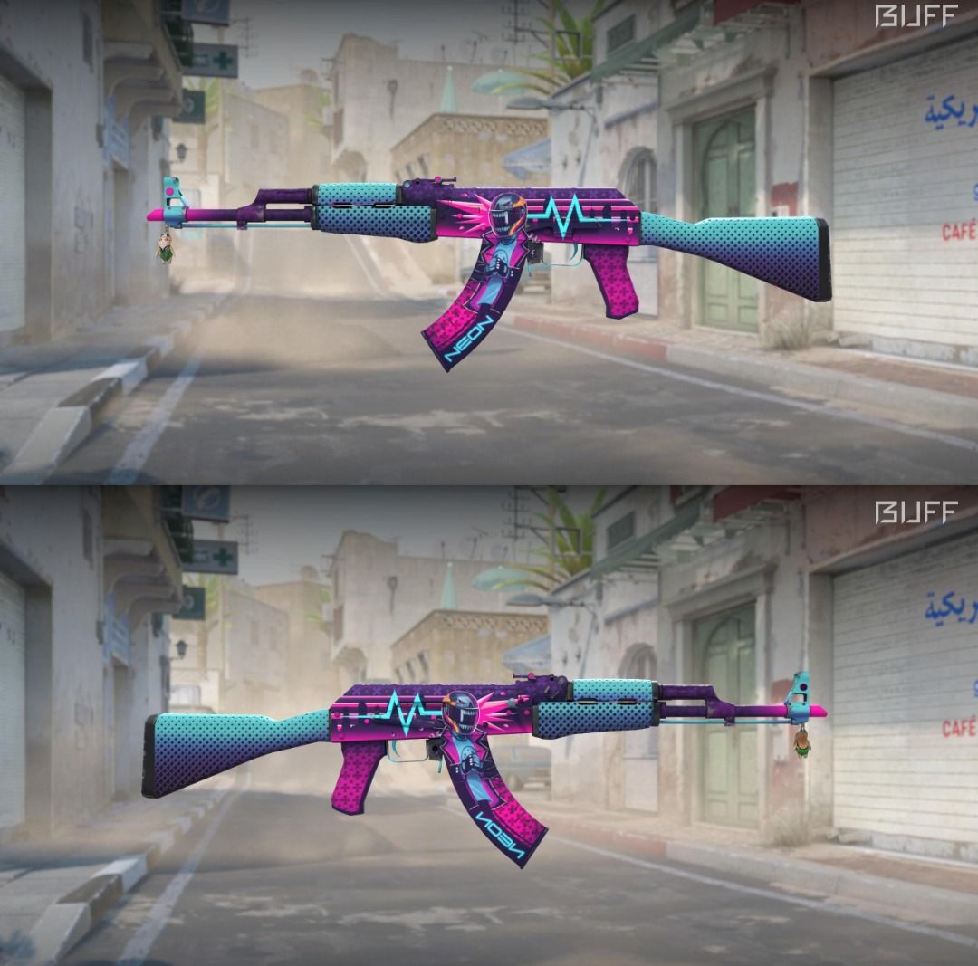 CS2 AK-47 Neon Rider FN Float 0.06 BUFF PRICE, Hobbies & Toys, Toys ...