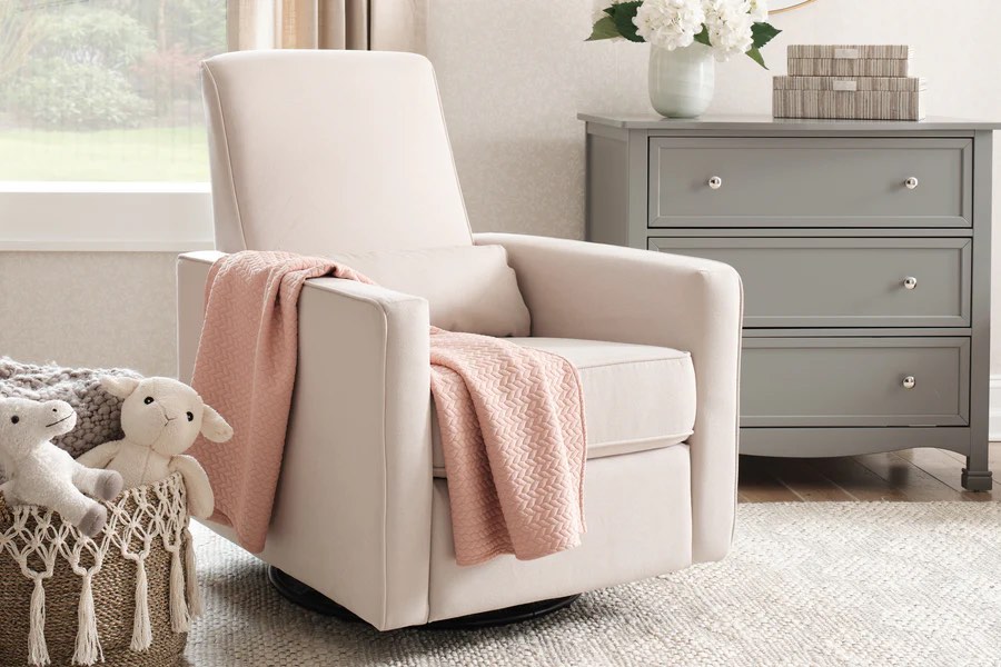 DaVinci Piper Recliner and Swivel Nursing Chair, Furniture & Home ...