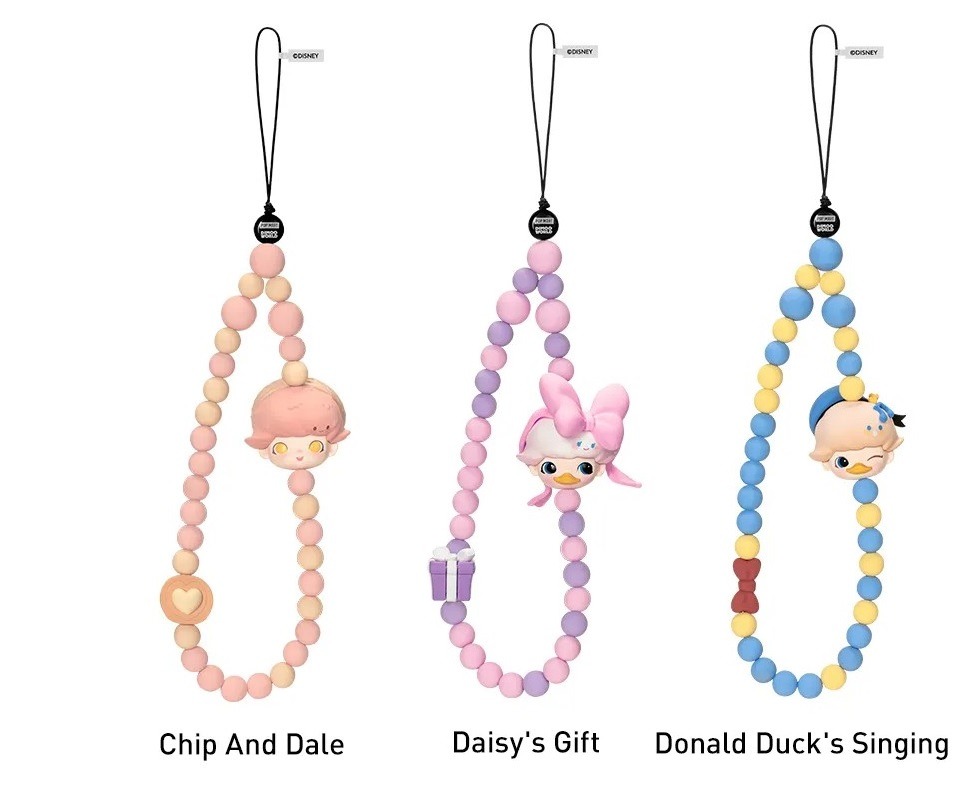 Dimoo Disney Phone Charm HP Chain Popmart Donald Duck Dimoo Daisy Chip ...