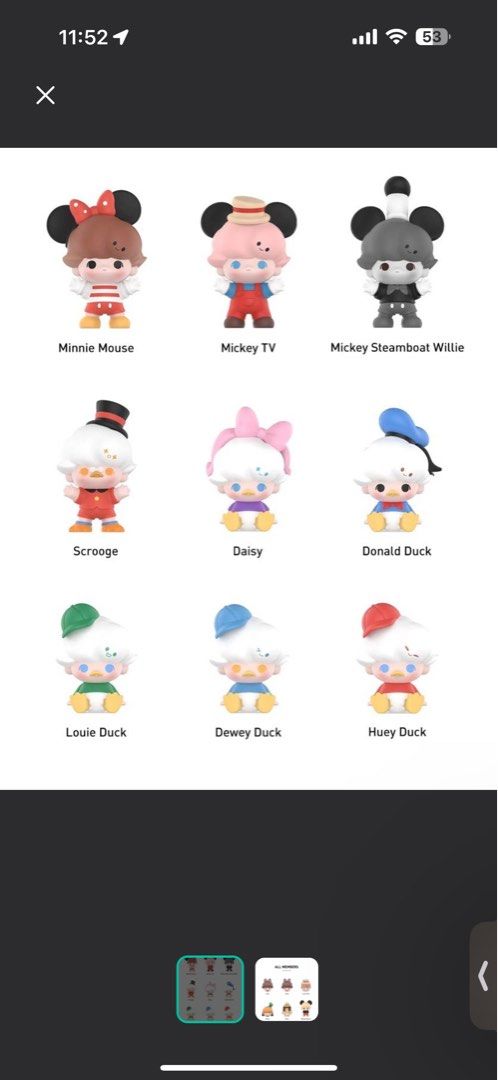 DIMOO X DISNEY POPBEAN, Hobbies & Toys, Toys & Games on Carousell