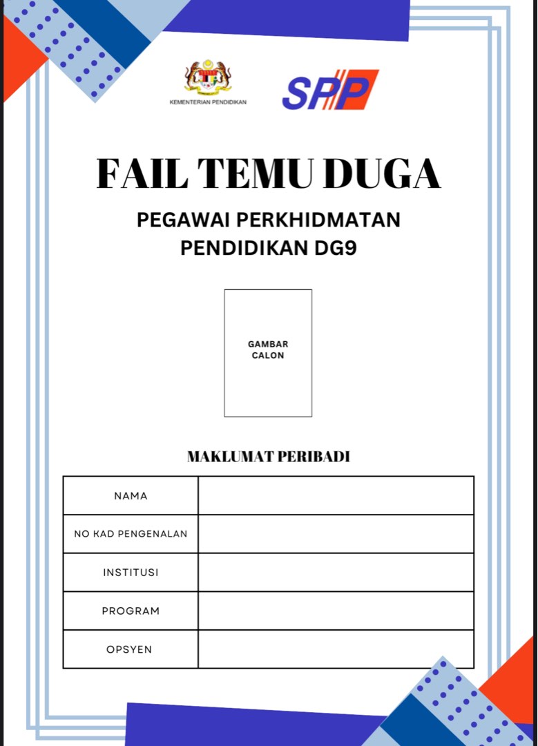 Divider Fail Temuduga SPP 2025 (Template cover), Hobbies & Toys, Books & Magazines, Textbooks on ...