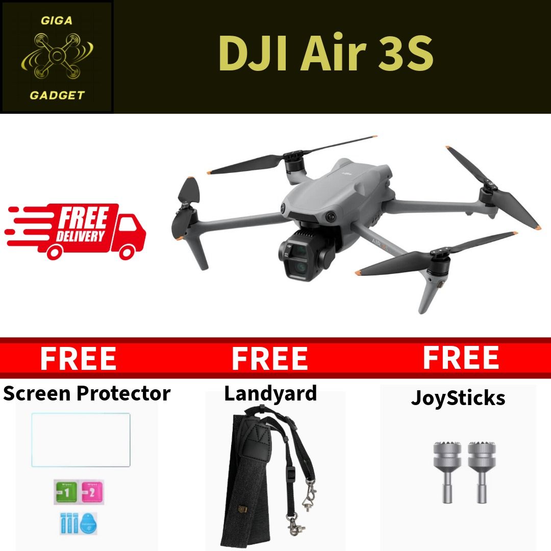 DJI Air 3S RC2 Fly More Combo- 1-inch CMOS sensor/ 4K/120fps Video ...