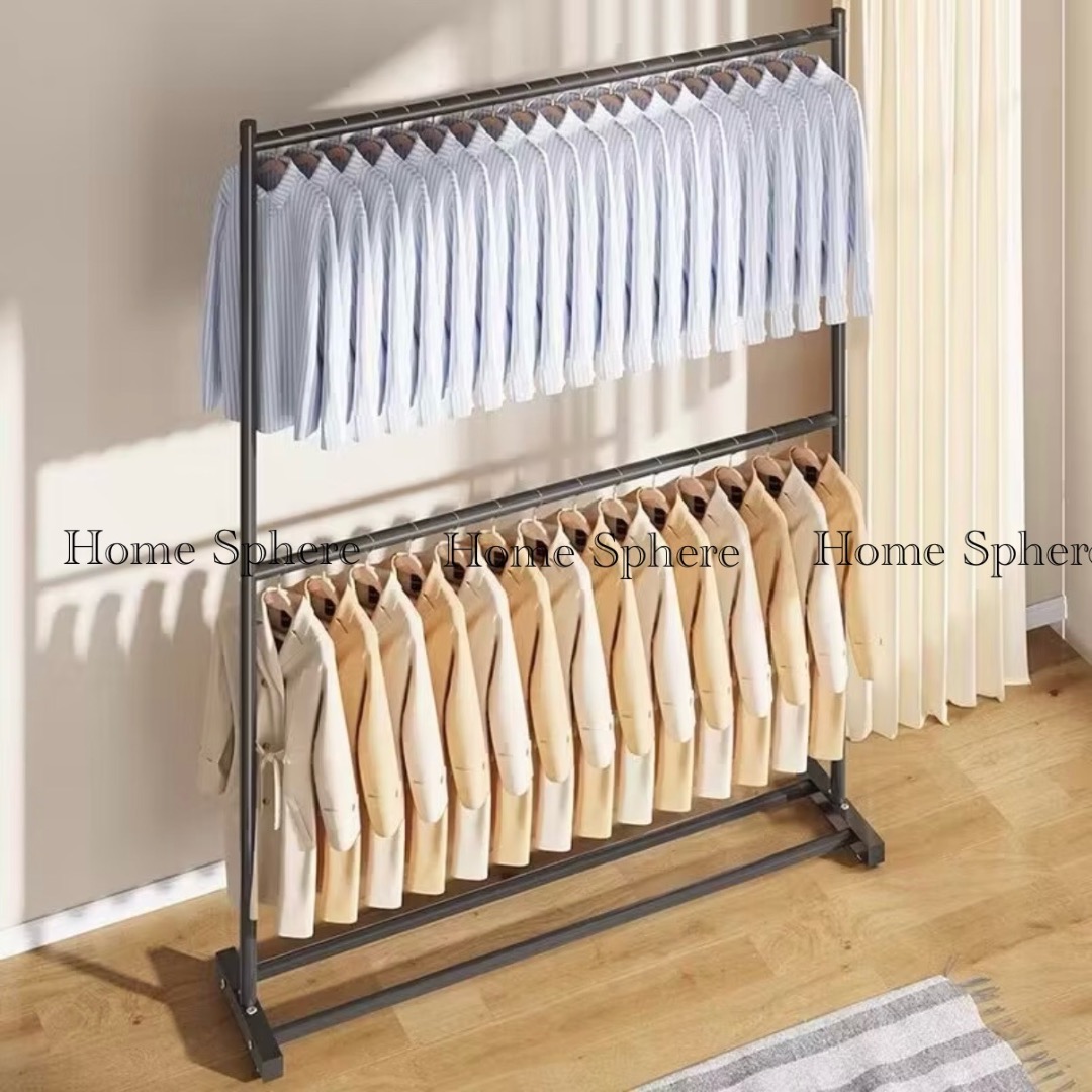 Double Pole Clothes Drying Rack | Clothes Drying Rack With Wheels ...