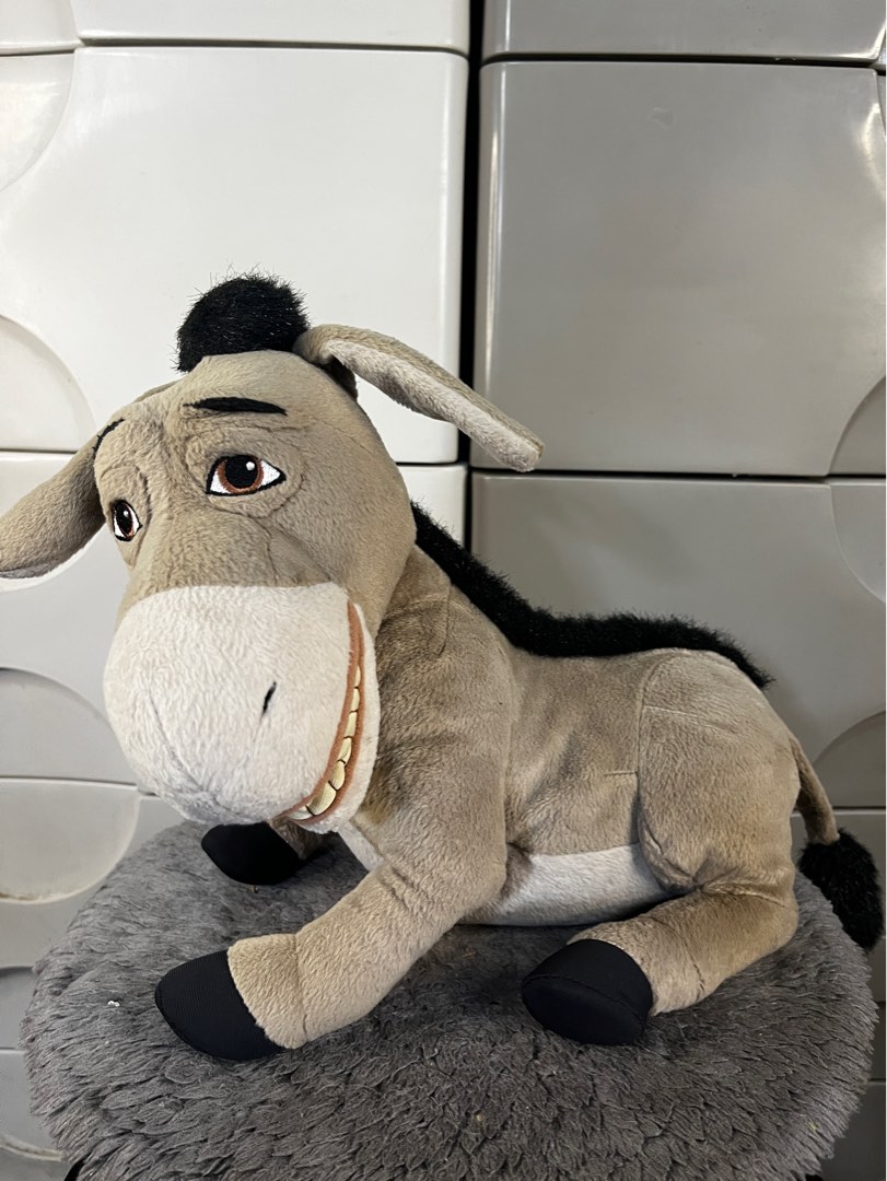 Dreamworks The Sherk Movie Series: Donkey Gray Plush/Stuffed Toy ...