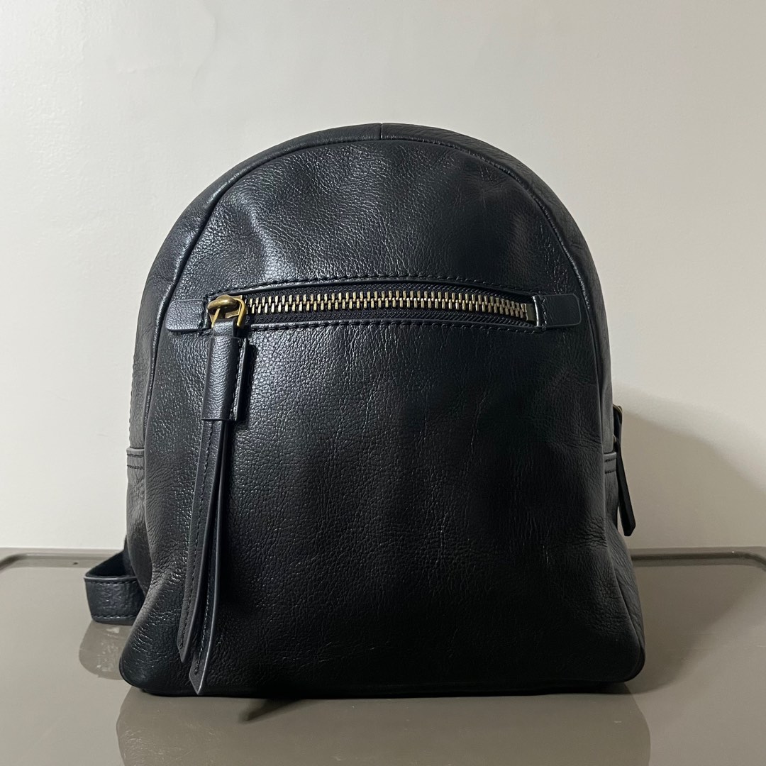 Fossil Megan Backpack Mini in Black, Women's Fashion, Bags & Wallets ...