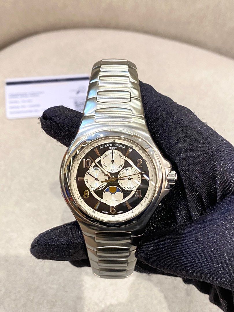 FREDERIQUE CONSTANT HIGHLIFE PANDA DIAL REF FC-365 ANNUAL CALENDER MOON ...