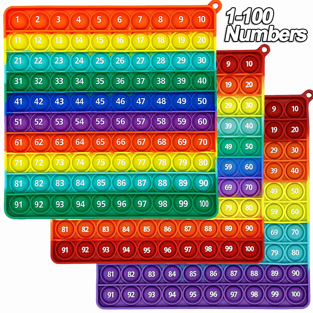 [FREE DELIVERY] 6.8in(17.3cm) 1-100 Numbers Counting Fidget Pop Toys ...
