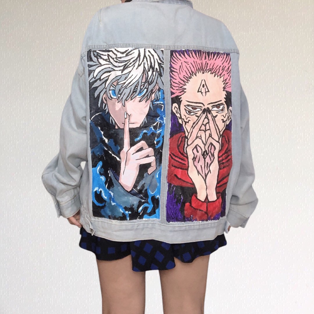 HANDMADE PAINTED GOJO XX SUKUNA, Women's Fashion, Coats, Jackets and ...