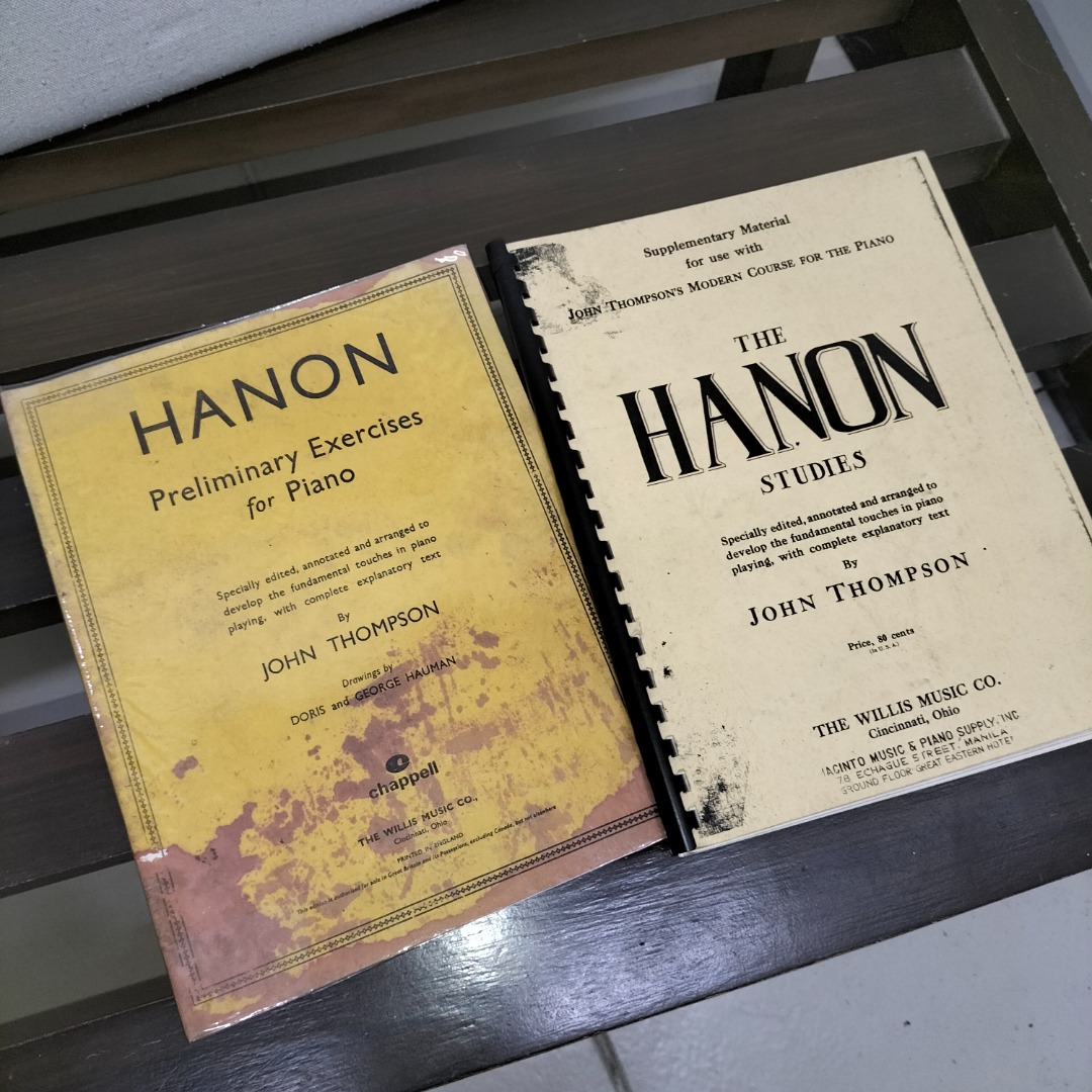 Hanon Preliminary Exercises for Piano by John Thompson 2 copies ...