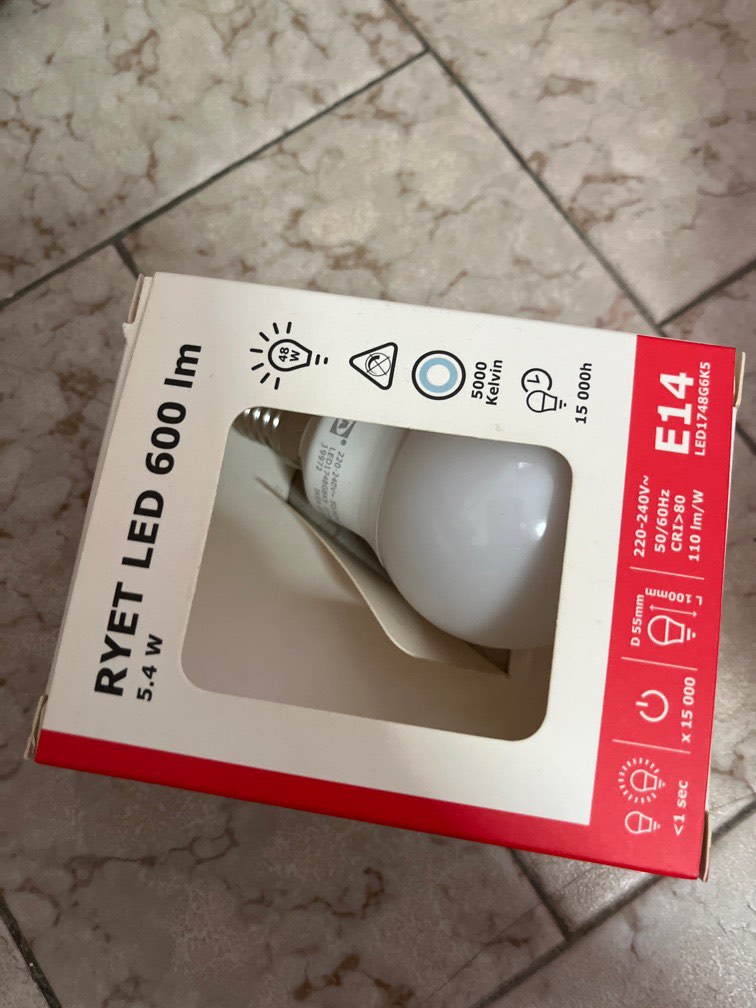 Ikea LED bulb, Furniture & Home Living, Lighting & Fans, Lighting on ...