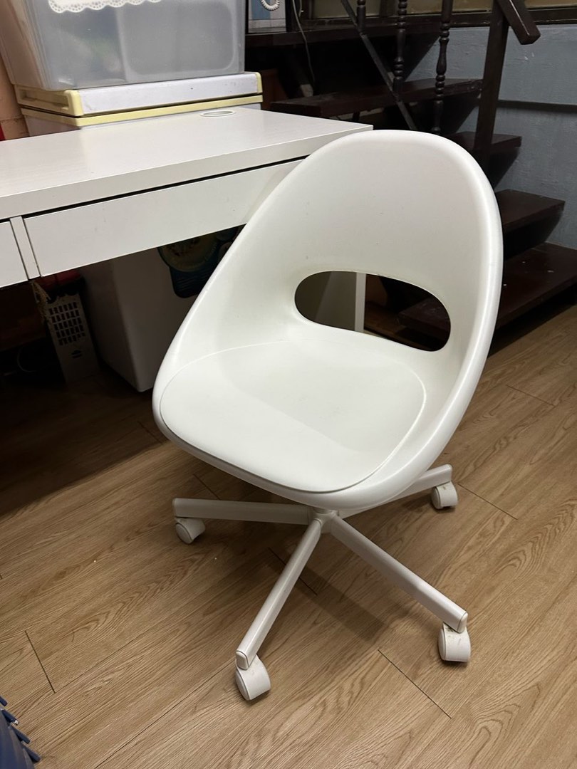 Ikea Loberget Study Chair (White), Furniture & Home Living, Furniture ...