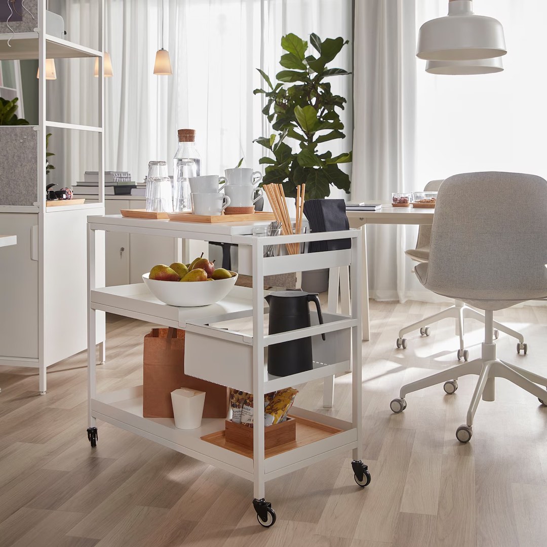 IKEA Metal Trotten Trolley, Furniture & Home Living, Furniture, Shelves ...