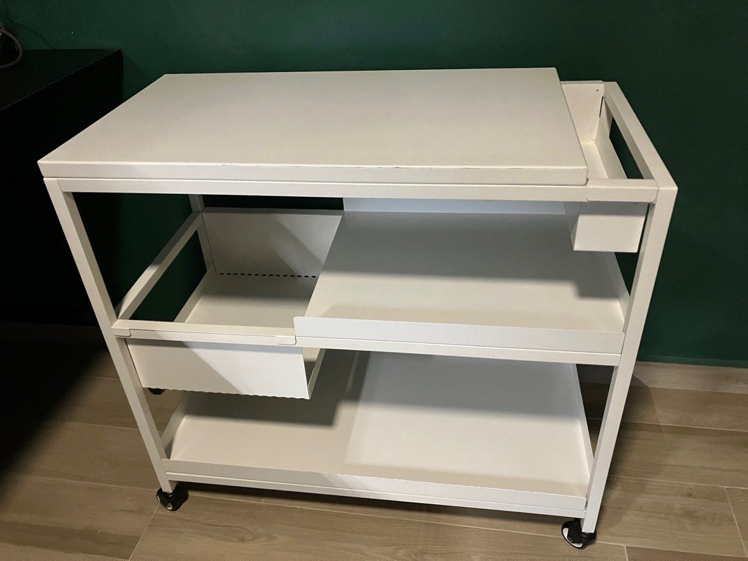 IKEA Metal Trotten Trolley, Furniture & Home Living, Furniture, Shelves ...