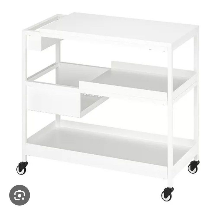 IKEA Metal Trotten Trolley, Furniture & Home Living, Furniture, Shelves ...