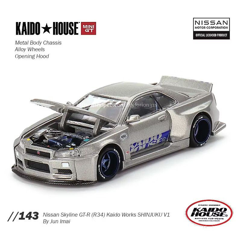 KHMG143 Nissan Skyline GT-R (R34) Kaido Works Shinjuku V1, Hobbies ...