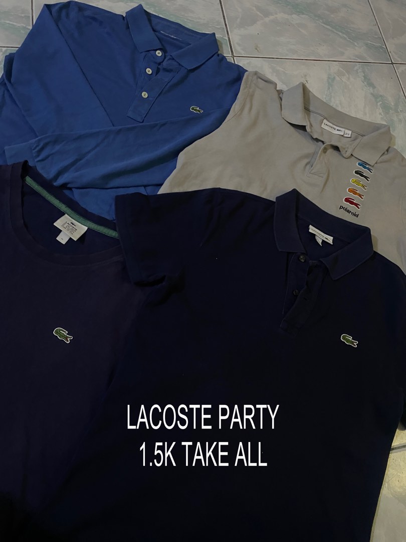 LACOSTE PARTY, Men's Fashion, Tops & Sets, Tshirts & Polo Shirts on ...
