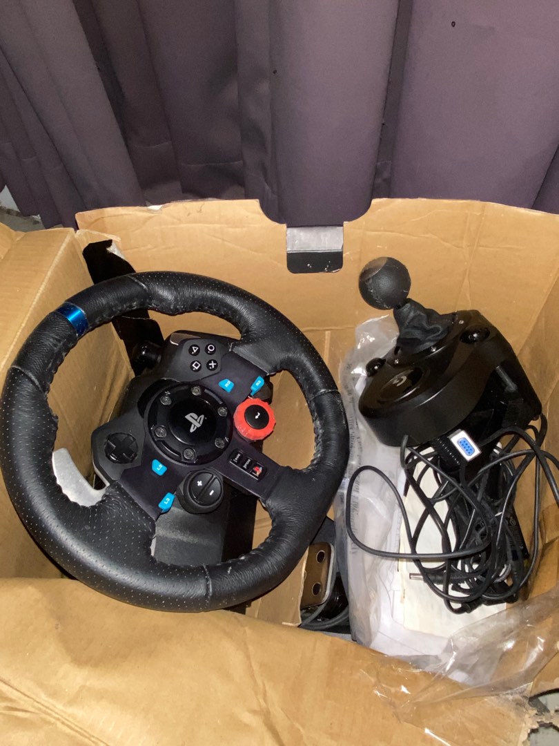 Logitech G29 Steering Wheel (PS / PC), Video Gaming, Gaming Accessories ...