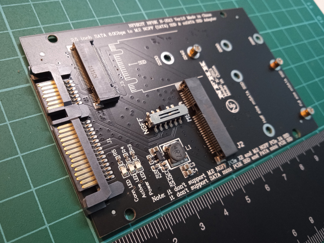 M.2 NGFF SATA / MSATA to SATA Adaptor / Adapter, Computers & Tech ...