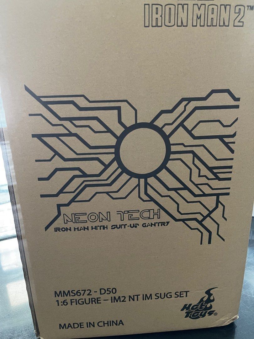 [MISB] MMS672D50 Iron man neon tech with suit up gantry Hot Toys ...