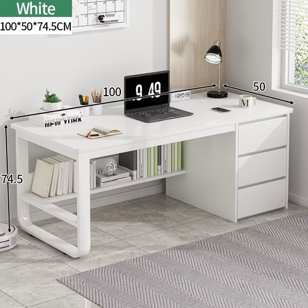 Modern Study Desk | Wood Core Writing Table | Office Computer Table ...