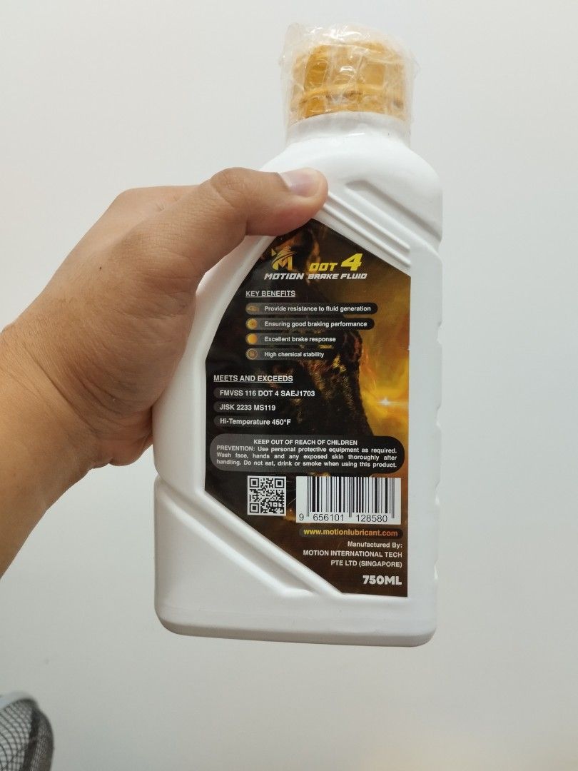 Motion Brake Fluids 750ml. Dot 4, Auto Accessories on Carousell