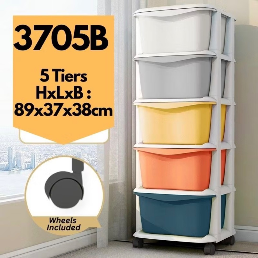Multi Tier Storage Drawer Cabinet | Plastic Drawer Cabinet With Wheels ...